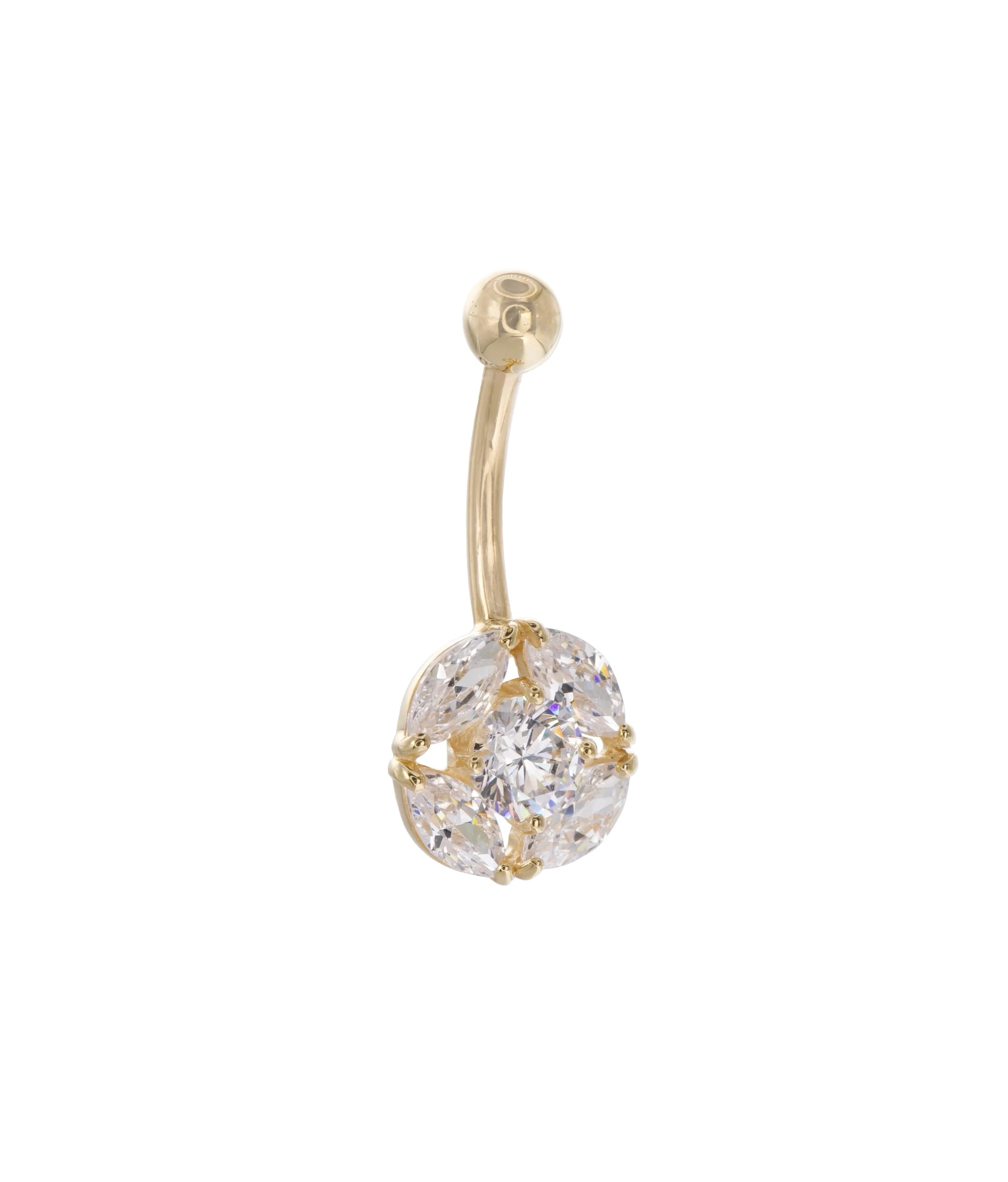 Pure Luxury and Sophistication - Shop our Real Gold Belly Button Rings ...